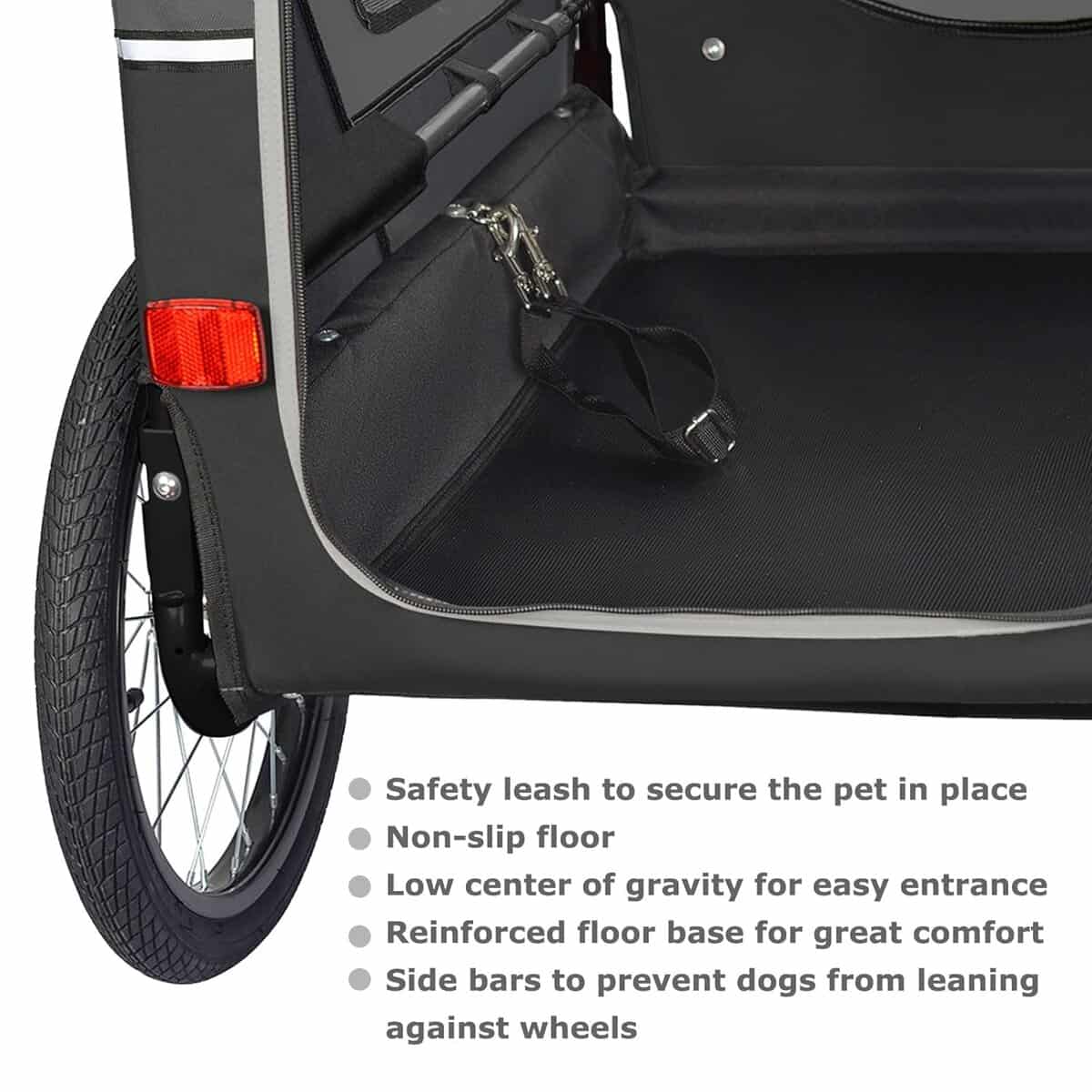 Doggyhut S‑Line XL 2‑in‑1 Hundeanhänger‑Buggy, gefedert, bis 45 kg ...